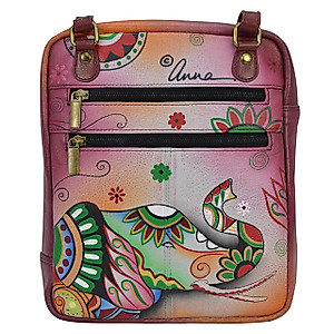 Anna by Anuschka Travel Organizer Crossbody, Retro Elephant