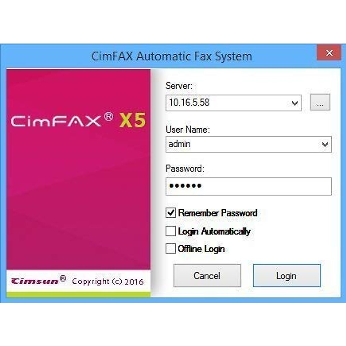 CimFAX A5 Paperless Fax Machine Send Fax from PC/Mobile Phone via Fax Line 24/7 Anytime Anywhere Fax Remotely Fax Server 5 Users Fax2email