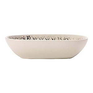 Creative Co-Op Set of 12, 5.5" L Stoneware Dish Serveware, Multi