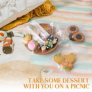 200 Pcs 4x6 Self Sealing Cellophane Bags, 4 x 6 inches Clear Cookie Bags with Seal, Small Resealable Individual Cello Bags for Cookie Packaging Gift Giving, Candy, Pretzels, Treats and Party Flavors