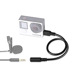 Onvian 3.5mm Female to 5 Pin Mini USB Male Microphone Adapter Cable