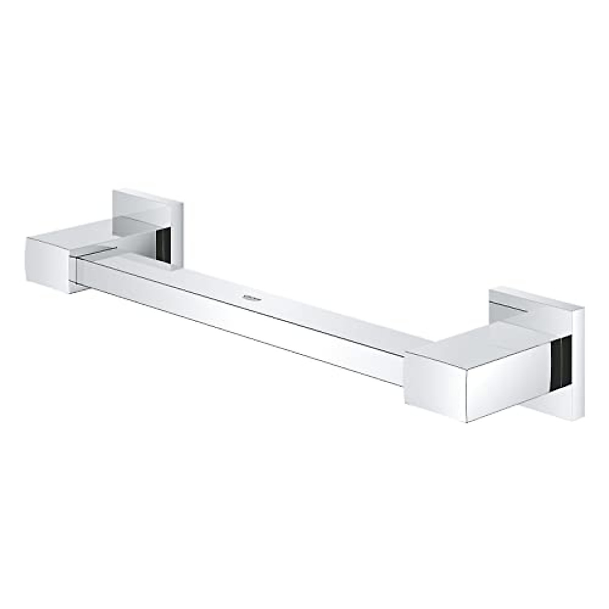 GROHE Start Cube Grip Bar – Bathroom Wall Mounted Bathtub or Shower Handle (Metal Material, Concealed Fastening, Including Screws and Dowels, Durable Sparkling Sheen), Size 354 mm, Chrome, 41094000