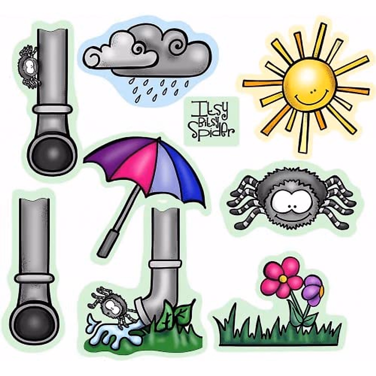 Itsy Bitsy Spider Felt Story Flannel Board Plus Activity Pages Incy Wincy Nursery Rhyme