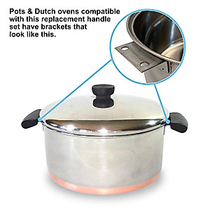 Replacement Vintage Revere Ware Pot/dutch Oven Handle Pair (2-screw)