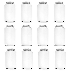 Can Cooler Sleeves Blank Poly Foam (12, White)