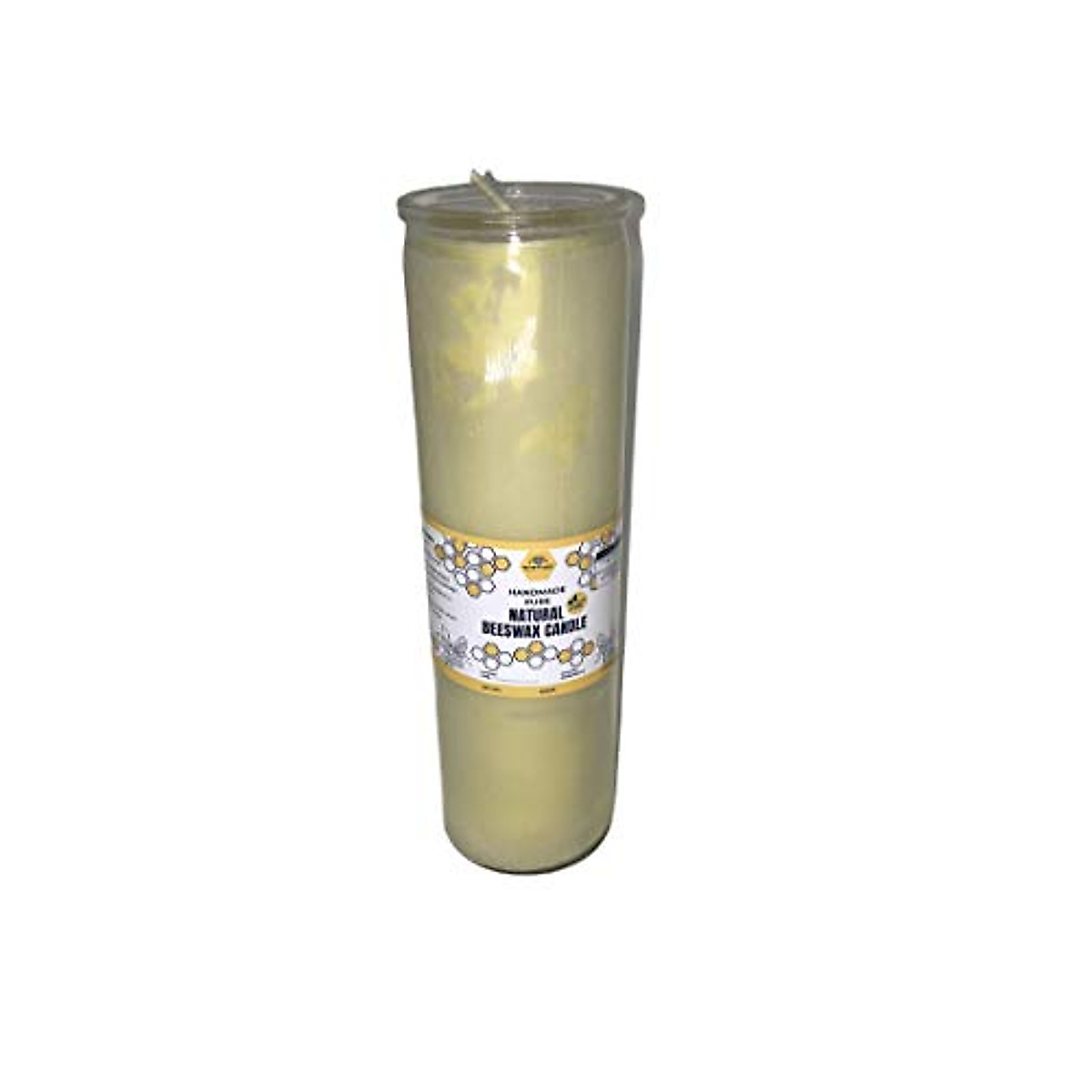 BearNaturalOrganics Pure Natural Beeswax Pillar Candle 2 inch x 9 inch 7 day Burn Time