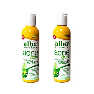 Alba Botanica Natural Acnedote Deep Pore Wash, 6 Ounce. (Pack of 2)