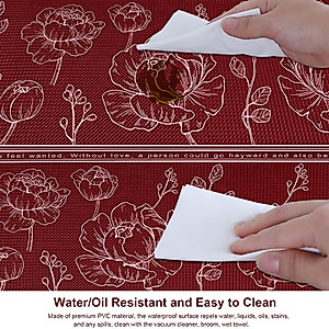 ROTTOGOON Kitchen Floor Mat Set of 2, Cushioned Anti Fatigue Kitchen Mat 17"x59"+17"x29", Non-Slip Waterproof Kitchen Rug, Premium PVC Comfort Kitchen Mats and Rugs for Kitchen, Office, Home, Laundry