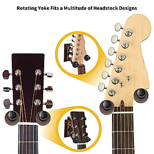 Neboic 3 Pack Guitar Wall Mount, Wood Guitar Wall Hanger, Guitar Hook, Guitar Accessories for Acoustic Electric Bass Guitar Ukulele Banjo Mandolin