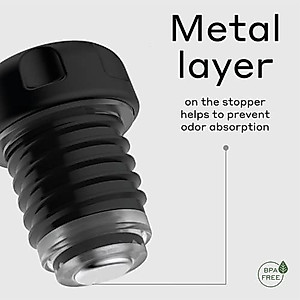 Bobber - Pack of 34 oz and 16 oz Classic Stainless Steel Vacuum Insulated Thermo Flasks Bottles with Cup Lid (Glossy)