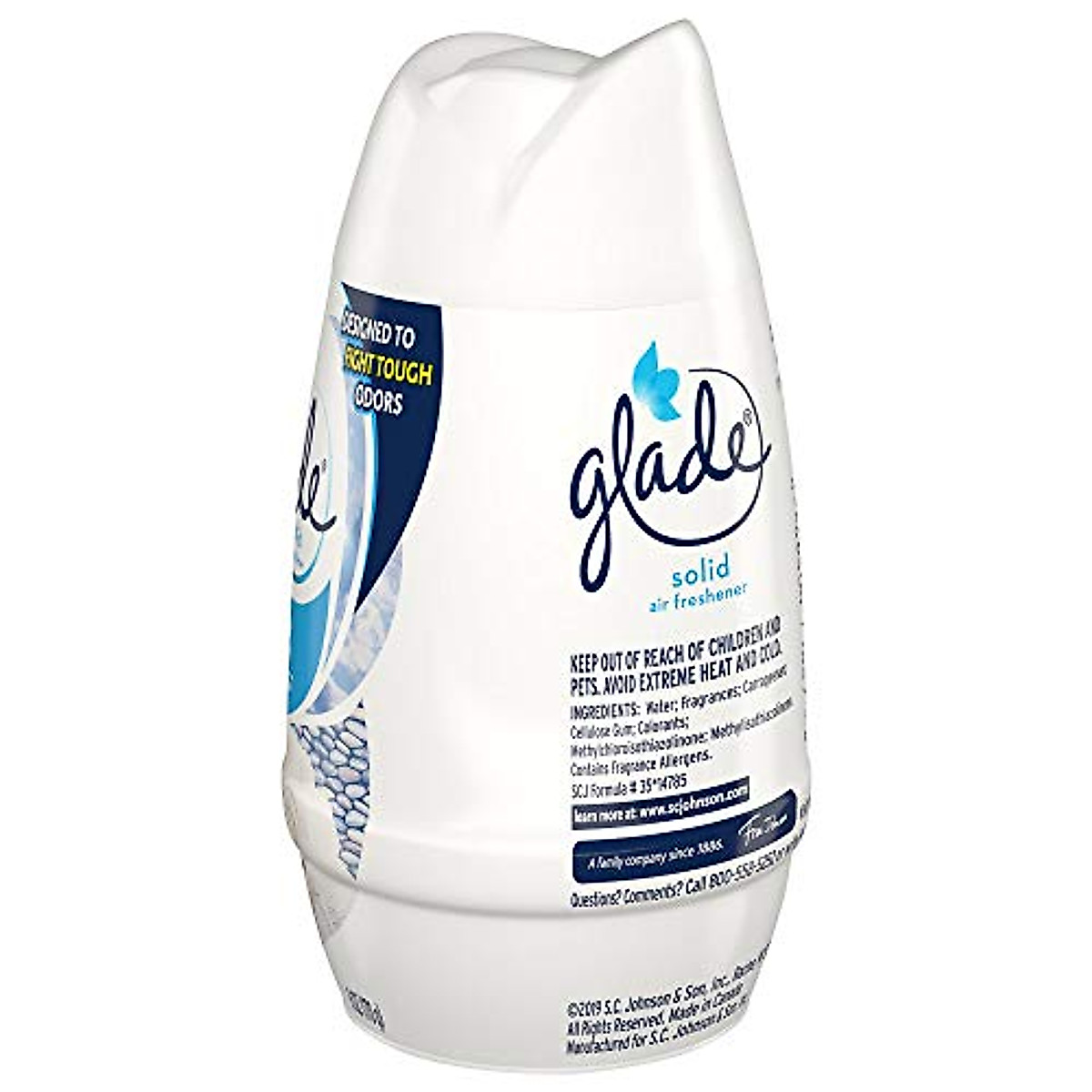 Glade Solid Air Freshener, Deodorizer for Home and Bathroom, Clean Linen, 6 Oz