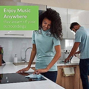 Avantree Orbit & Torus, New Bluetooth 5.0 Audio TV Wireless Transmitter w/LCD Display and Wearable Wireless Speaker with Retractable Earbuds aptX HD 3D Surround Stereo for TV