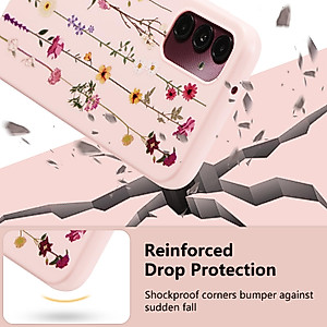 ZTOFERA Floral Case for Samsung Galaxy A34 5G,Clear Cute Flower Pattern Case for Girls Women,Flexible Silicone Protective Slim Shockproof Bumper Phone Cover for Samsung Galaxy A34 5G,Pink