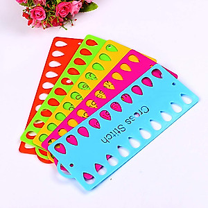 Artibetter 5pcs Embroidery Floss Organizer Plastic Cross Needlework Thread Holder Sewing Thread Organizer Embroidery Thread Bobbins Needlework Project Card