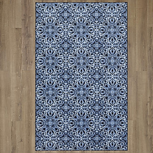 Mohawk Home Amstel Navy Area Rug, 5'x8',