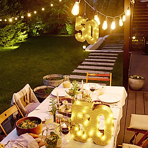 Usongshine 50th Birthday Party Decorations Anniversary 50th Centerpiece Table Decorations for Men Women(30 * 30 * 3cm)