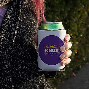 Knox College Primary Logo Can Cooler - Drink Sleeve Hugger Collapsible Insulator - Beverage Insulated Holder
