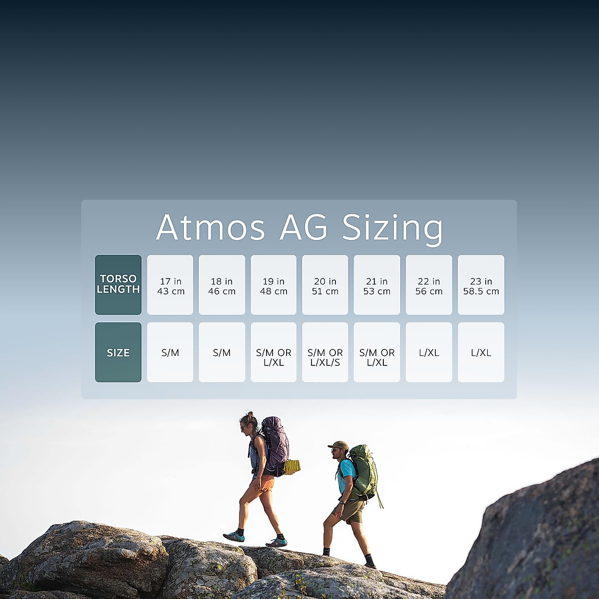 Osprey Atmos AG 65 Men's Backpacking Backpack, Black, Small/Medium