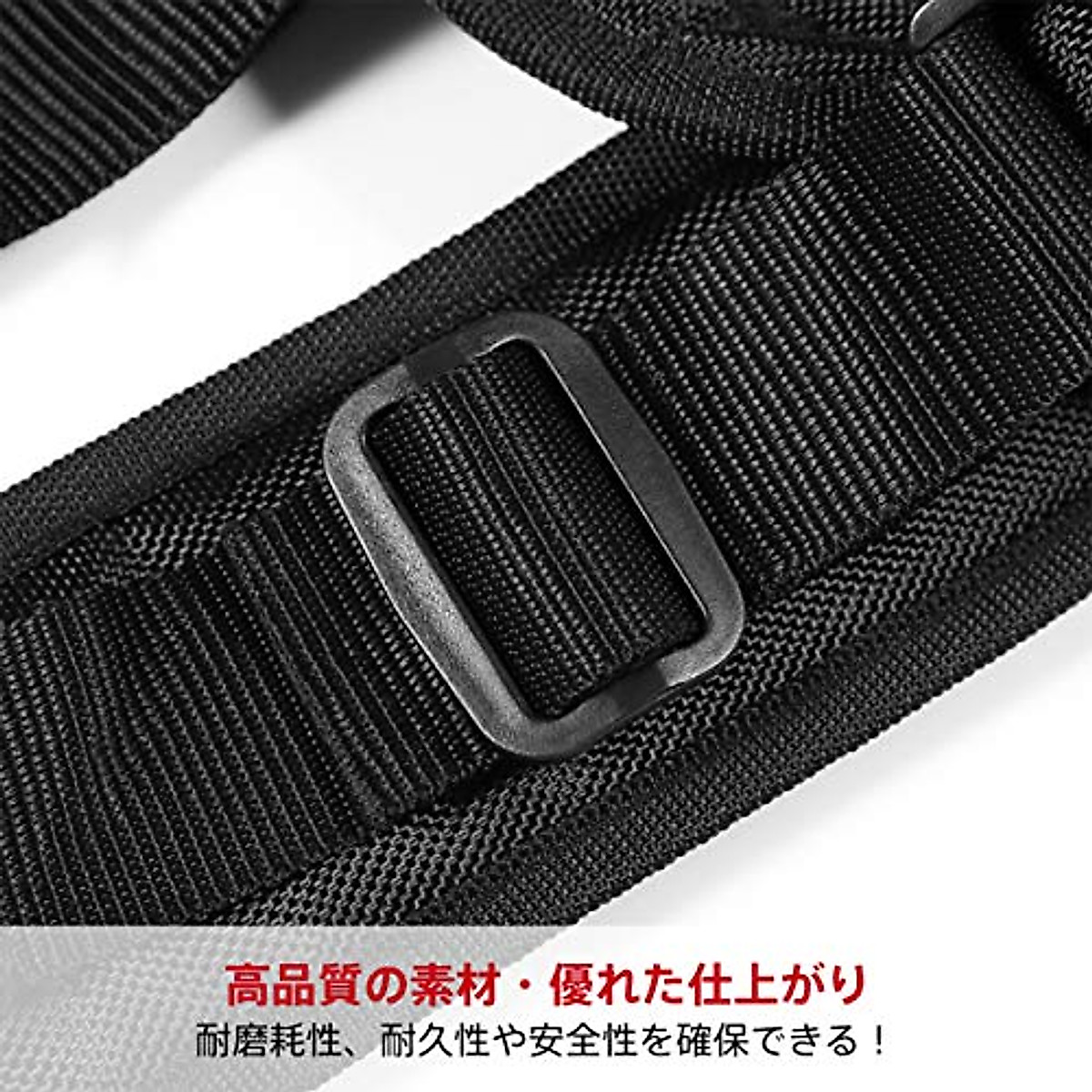 BESPORTBLE Universal Strimmer Double Shoulder Harness Strap for Brush Cutter Grass Garden Trimmer with Carry Hook (Black)