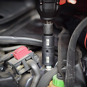 AOBEN 5 PCS 1/2" Drive Impact Socket Set, Flip Socket Set with Cr-Mo Steel, Includes 3 Inch Bar Extension, SAE and Metric Sizes