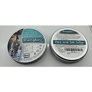 Flea and Tick Collar for Cats - Offers 12-Month Protection, Crafted with Premium Plant Oils, Waterproof, Natural, Safe for Kittens, Includes Free Comb and Tweezers, 13.8 in (2 Packs)