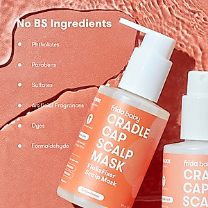 Oh Cr*p! Cradle Cap Flake Fixer Scalp Spray + Scalp Mask Duo by Frida Baby Soothes Baby's Scalp, Prevents Dryness and Flakes