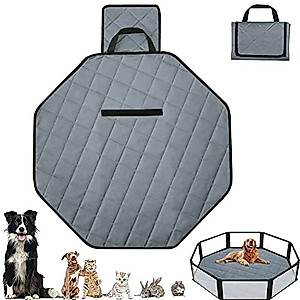 Octagon Washable Liner for Small Animal Playpen，Guinea Pig Bedding Cage Liners Washable Pee Pads for Dogs Pets (40.6 inch)