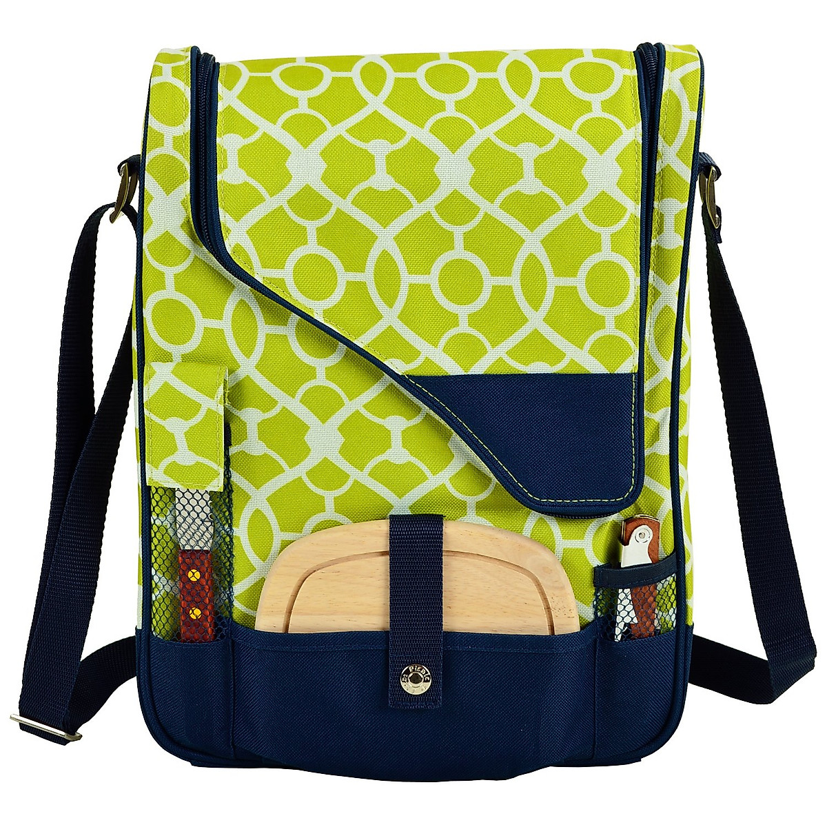 Picnic at Ascot Original Insulated Wine and Cheese Cooler Bag - Designed, Assembled & Quality Approved in the USA