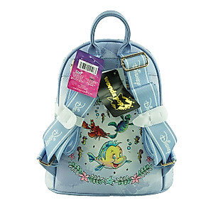 Wondapop Disney The Little Mermaid Ariel 11" Vegan Leather Fashion Mini Backpack