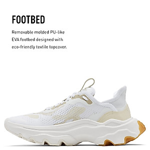 Sorel Women's Kinetic Breakthru Day Lace Shoe - White, Chalk - Size 9