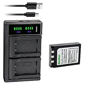 Kastar 1-Pack Li-10B Battery and LTD2 USB Charger Compatible with Olympus Camedia C-765 Ultra Zoom, Camedia C-770 Ultra Zoom, Camedia C-5000 Sport Zoom, Camedia C-5000 Zoom, Camedia C-7000 Zoom Camera