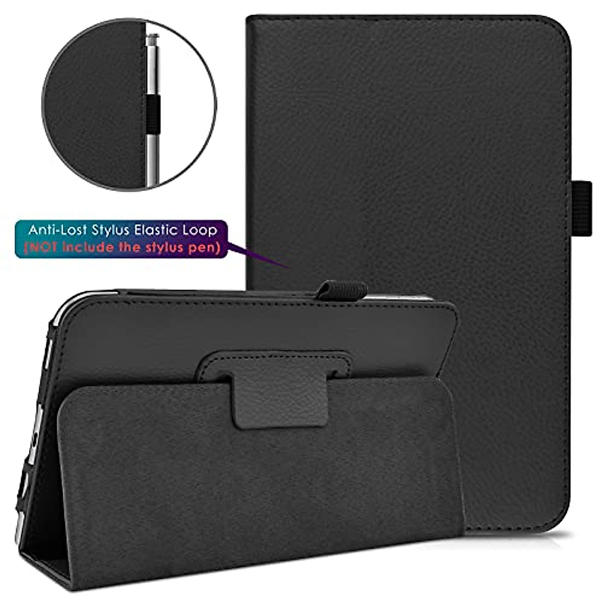 DETUOSI Slim Case for Samsung Galaxy Tab 3 7.0" 2013 (SM-T210/T215/P3200), Ultra Thin Lightweight Folio Folding PU Leather Full-Body Protective Tablet Book Cover + Multi-Angle Stand + Magnetic Closure