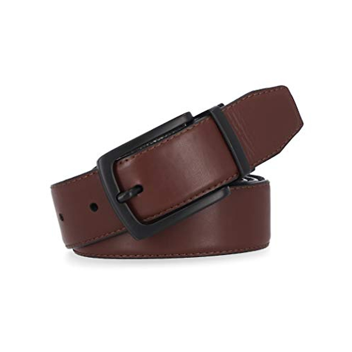 Skechers Mens Casual & Dress Belt, Black/Brown (Stretch Performance Reversible), 36