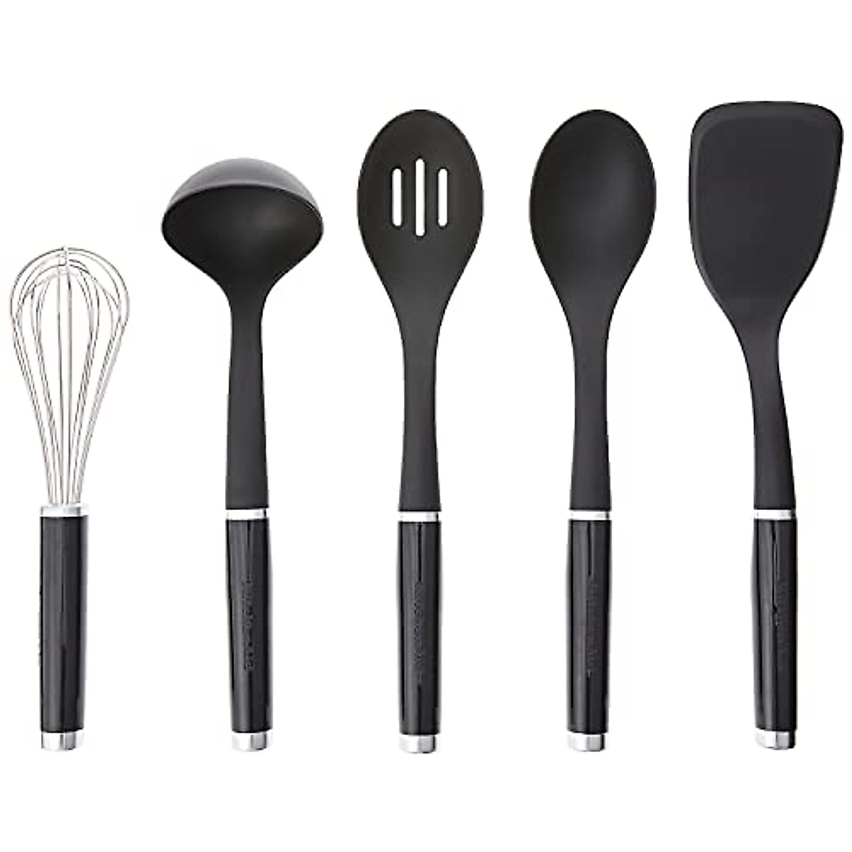 KitchenAid Tool and Gadget Set with Crock, 6-Piece, Black