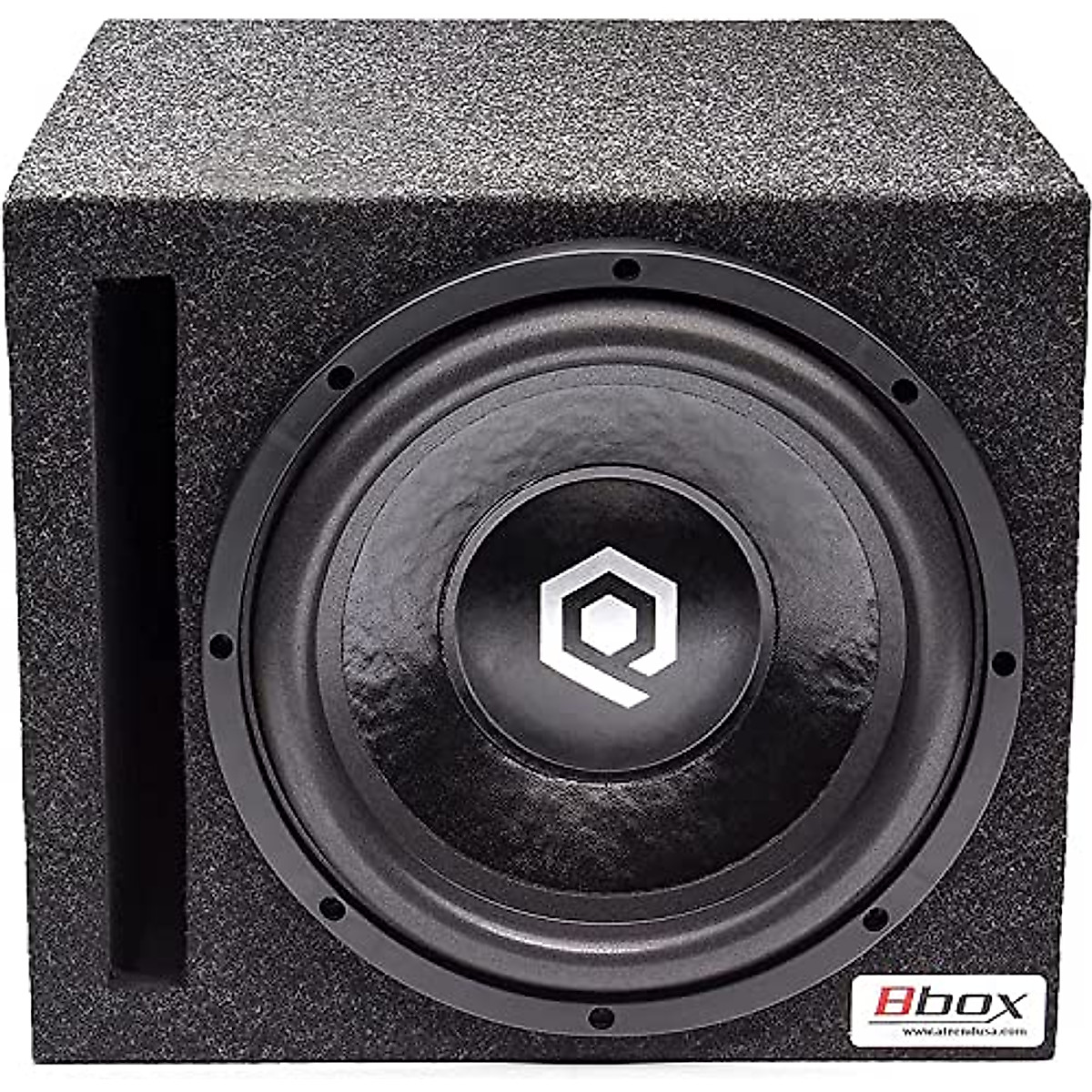 Bbox 12SVSC Single Vented 12 Inch Subwoofer Box - Premium Subwoofer Box Improves Audio Quality, Sound & Bass - Car Subwoofer Boxes & Enclosures with Nickel Finish Terminals