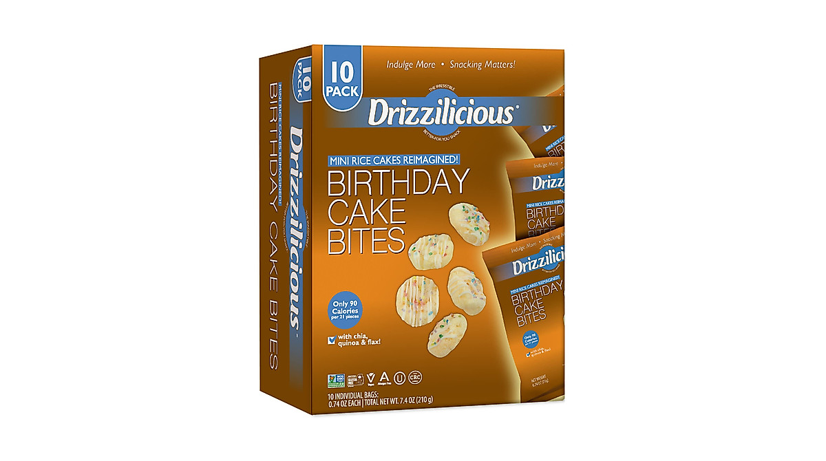 Delicious Drizzilicious Mini Rice Cakes - 10 Pack
