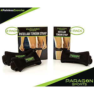 Paragon Sports Patella Knee Strap for Running, Fitness, Stairs Climbing/Adjustable Patellar Tendon Support Band for Basketball, Athletics Pain Relief Brace for Jumper's Knee and Chondromalacia