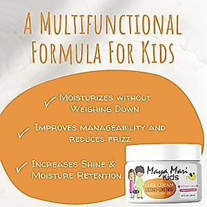 Maya Mari Kids Curly Hair Gift Set | 2-in-1 Shampoo & Conditioner, Curl Cream, Detangler | Tear-Free, Sulfate-Free