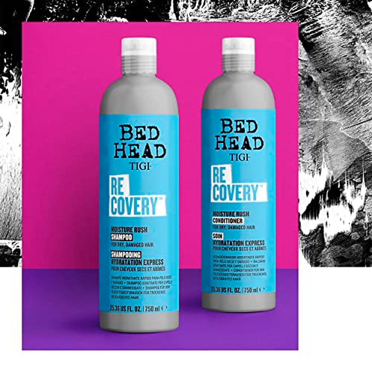 Bed Head by TIGI Shampoo & Conditioner For Dry Hair Recovery With Prickly Pear Cactus Extract 2 x 25.36 fl oz