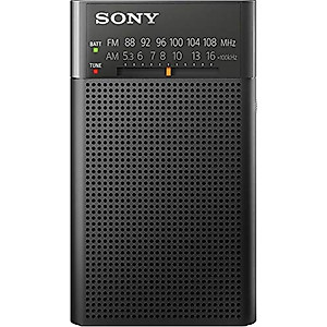 Sony ICFP26 Portable AM/FM Radio (Black) Bundles (Battery Bundle)
