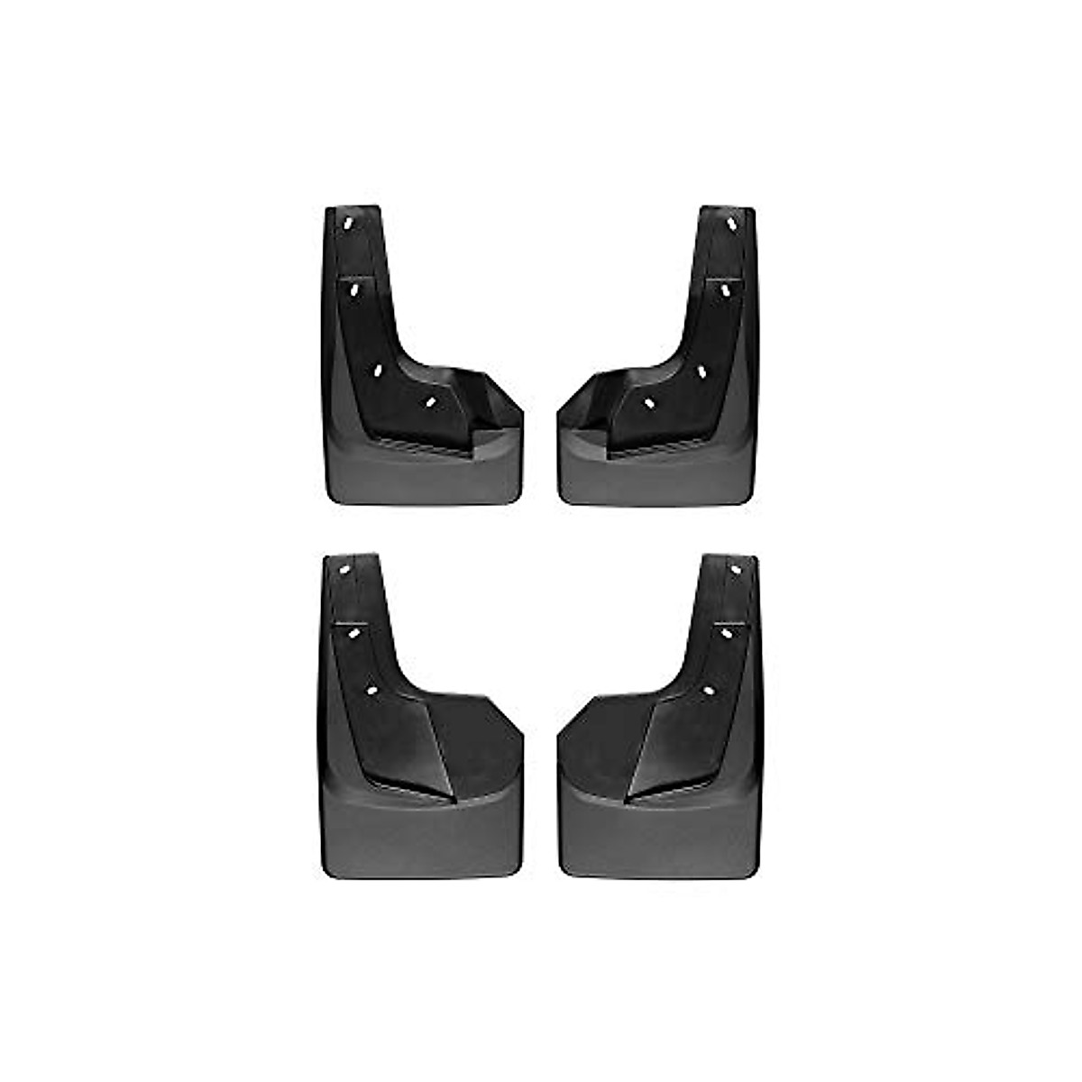 WeatherTech Custom No Drill Splash Guard MudFlaps for Ram Truck 1500, Ram 1500 - Front & Rear Set (110093-120093), Black
