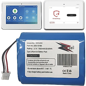 ZZcell® Battery Replacement for ADT Command Smart Security Panel ADT7AIO, ADT5AIO, Honeywell Pro 7, AI05-2, AIO7-1, AIO7-2, 300-10186 Alarm 3.7V 7800mAh