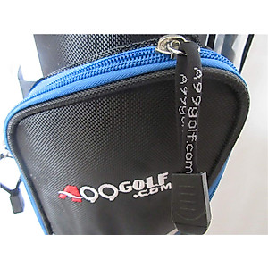 C9 A99 Golf Men's & Women's Practice Sunday Bag Range Pencil Carry Bag with Stand and Strap Golf Travel Bag Removable Top Black Great Gift for Golfer!