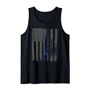 Vintage American Flag Fishing Shirt Fishing Tank Top
