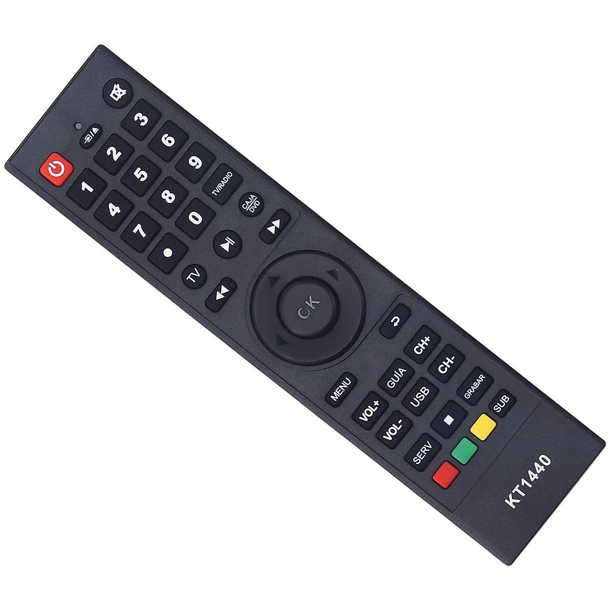 KT1440 Remote Control Replacement Supports for Haier CRT ATEC DTV Panda Parker TV Wentai DVD Gelec Soyea TV