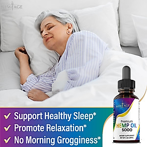 NEW AGE Hemp Oil - All Natural Grown and Made in The USA! (5000 (Pack of 2))