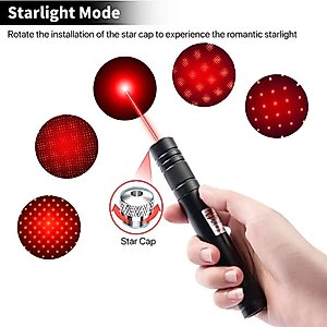 Cowjag Laser Pointer, Long Range Red Laser Pointer,Laser Pointer High Power Pen, Red Pointer Rechargeable for Hiking, Cat Laser Toy USB Charge(Red Light)
