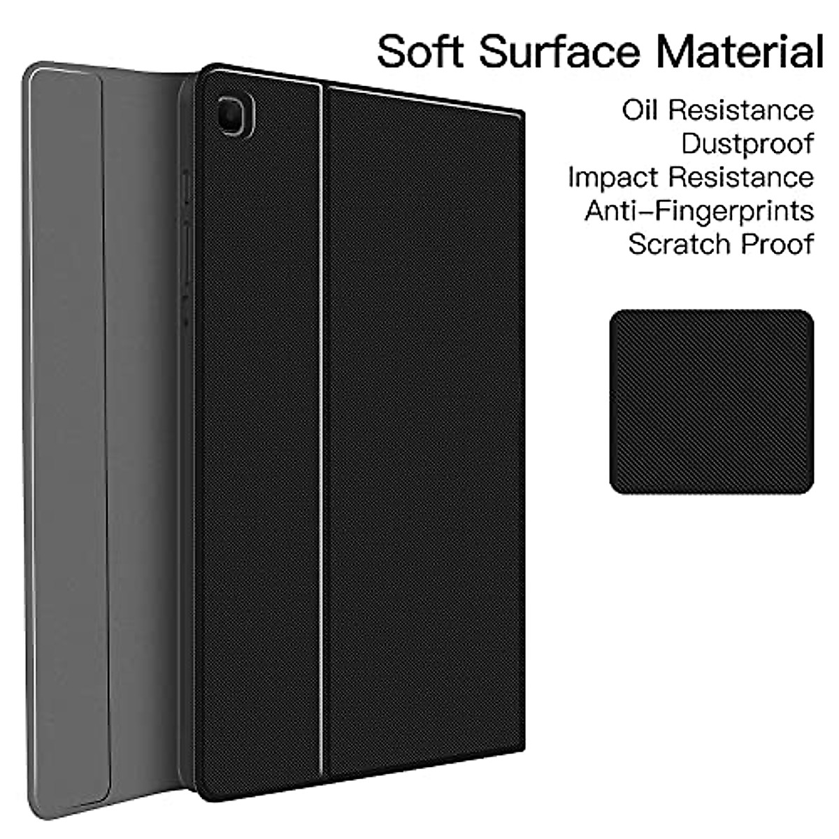 Keyboard Case for Samsung Galaxy Tab S6 Lite 10.4" 2024/2022/2020, Smart case with 7color Backlight Detachable Wireless Keyboard Cover with S Pen Holder (S6 LITE)