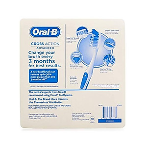 Oral B Oral-b Cross Action Advanced Toothbrush With Bacteria Guard Bristles, 8 Pack,, 8Count ()