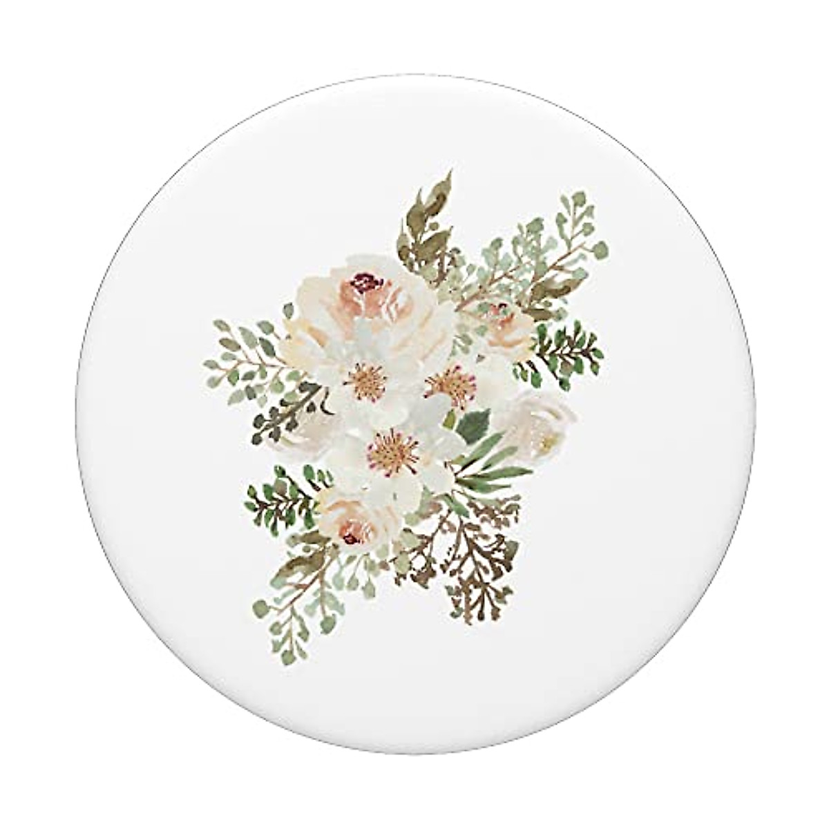 Winter White Flower PopSockets Swappable PopGrip